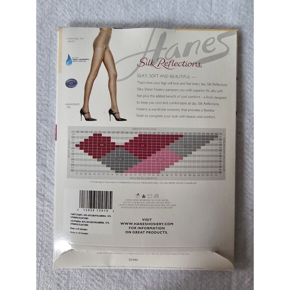 Hanes | Accessories | Hanes Silk Reflections Pantyhose Womens Silky ...